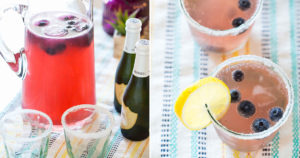 Spiked Blueberry Lemonade Punch | Our State