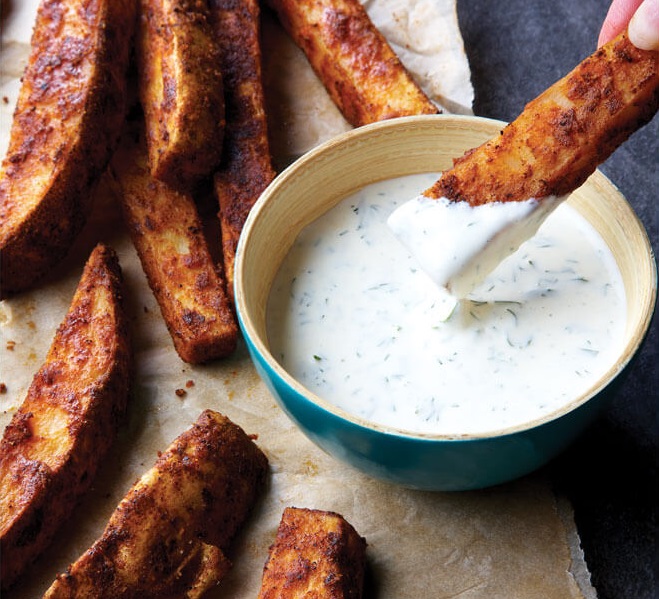 Roasted Oven Fries With Ranch Dressing | Our State