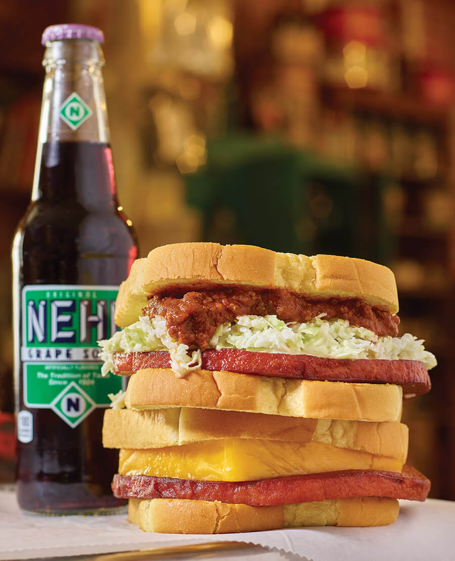 Thick Bologna Sandwich