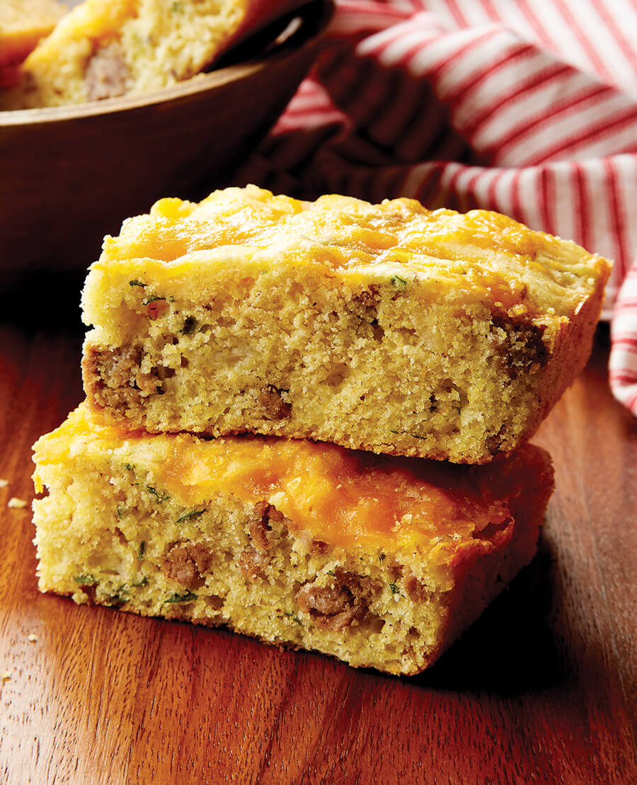 Sausage & Cheese Cornbread | Our State